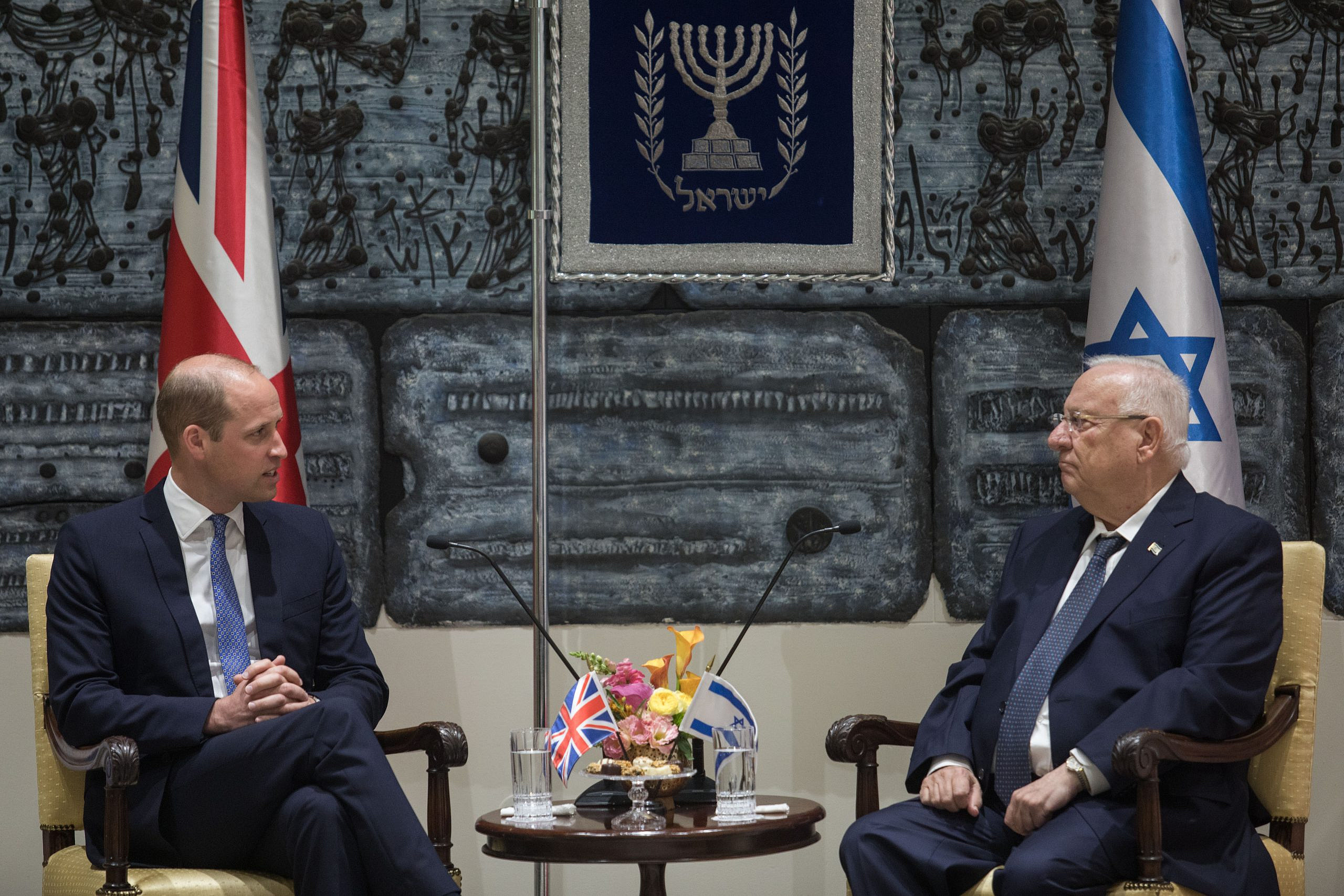 Rivlin to Prince William: Bring a ‘message of peace’ to Abbas, to ‘end ...