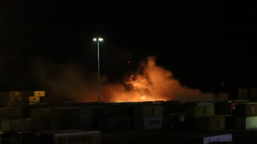 Israeli strike on Syria’s Latakia port sparks blaze, Syrian media ...