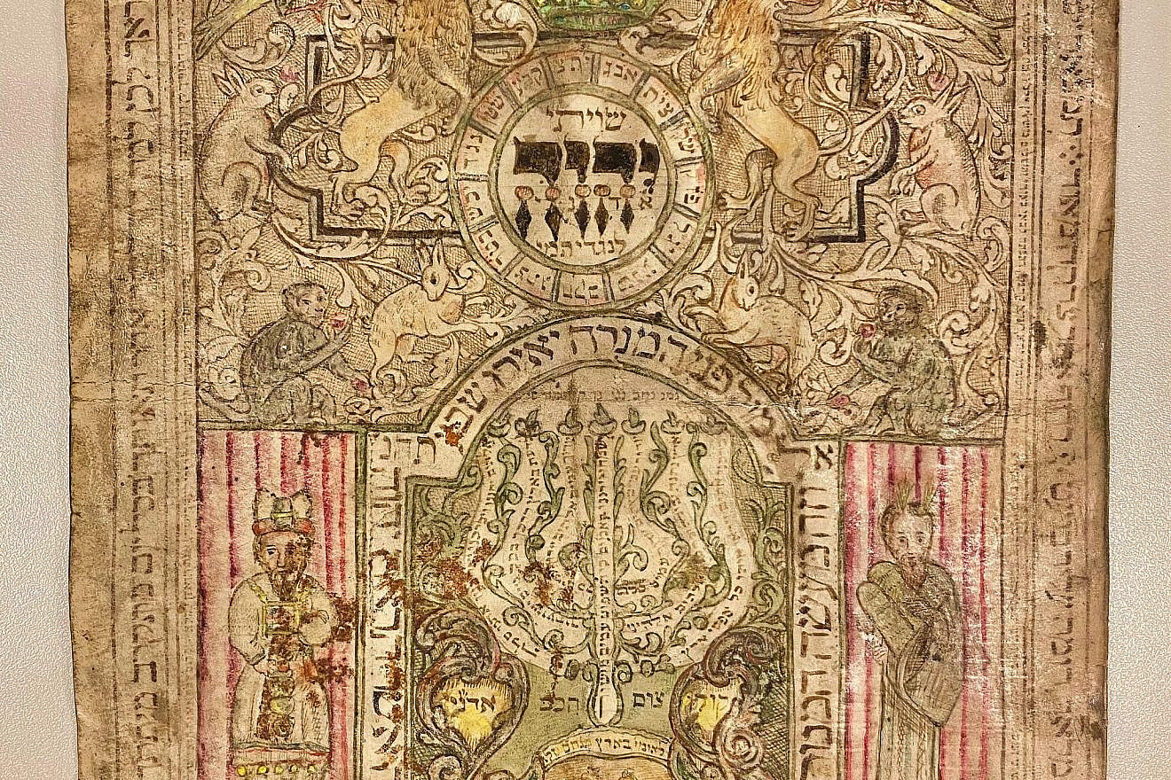 Israel Museum acquires rare 18th-century ‘shiviti’ Jewish amulet - JNS.org