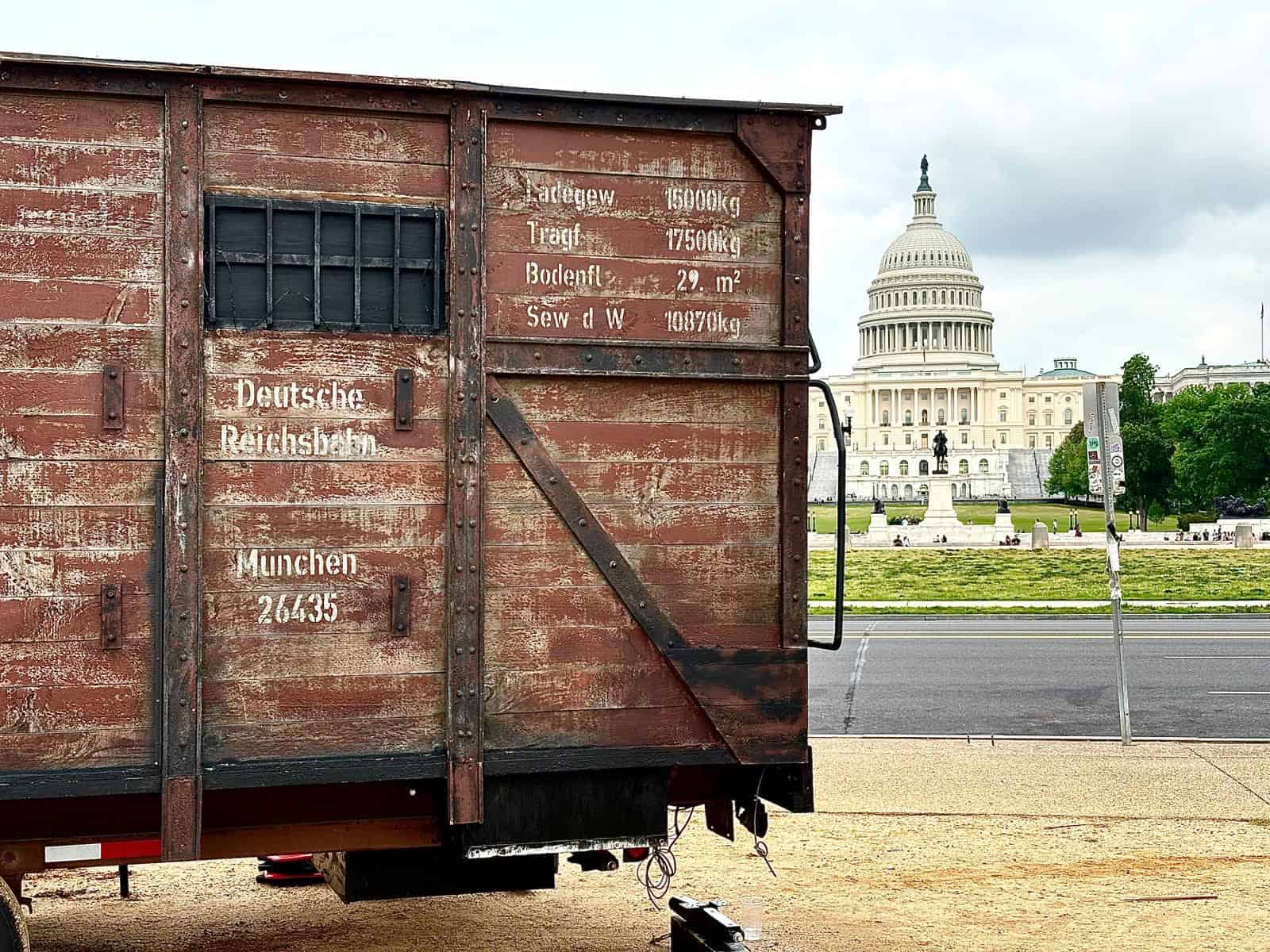 Visceral reminder of Holocaust in form of cattle car exhibit in ...
