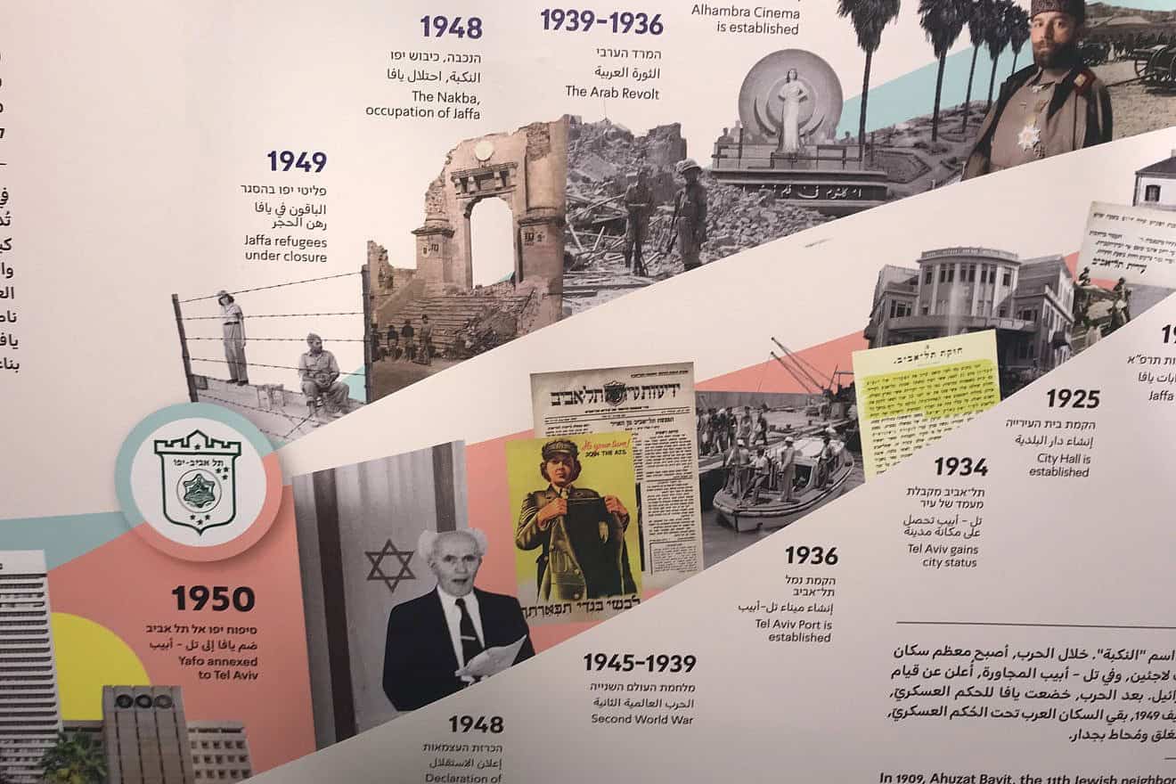 New history museum in Tel Aviv cites ‘nakba’ in timeline of city - JNS.org