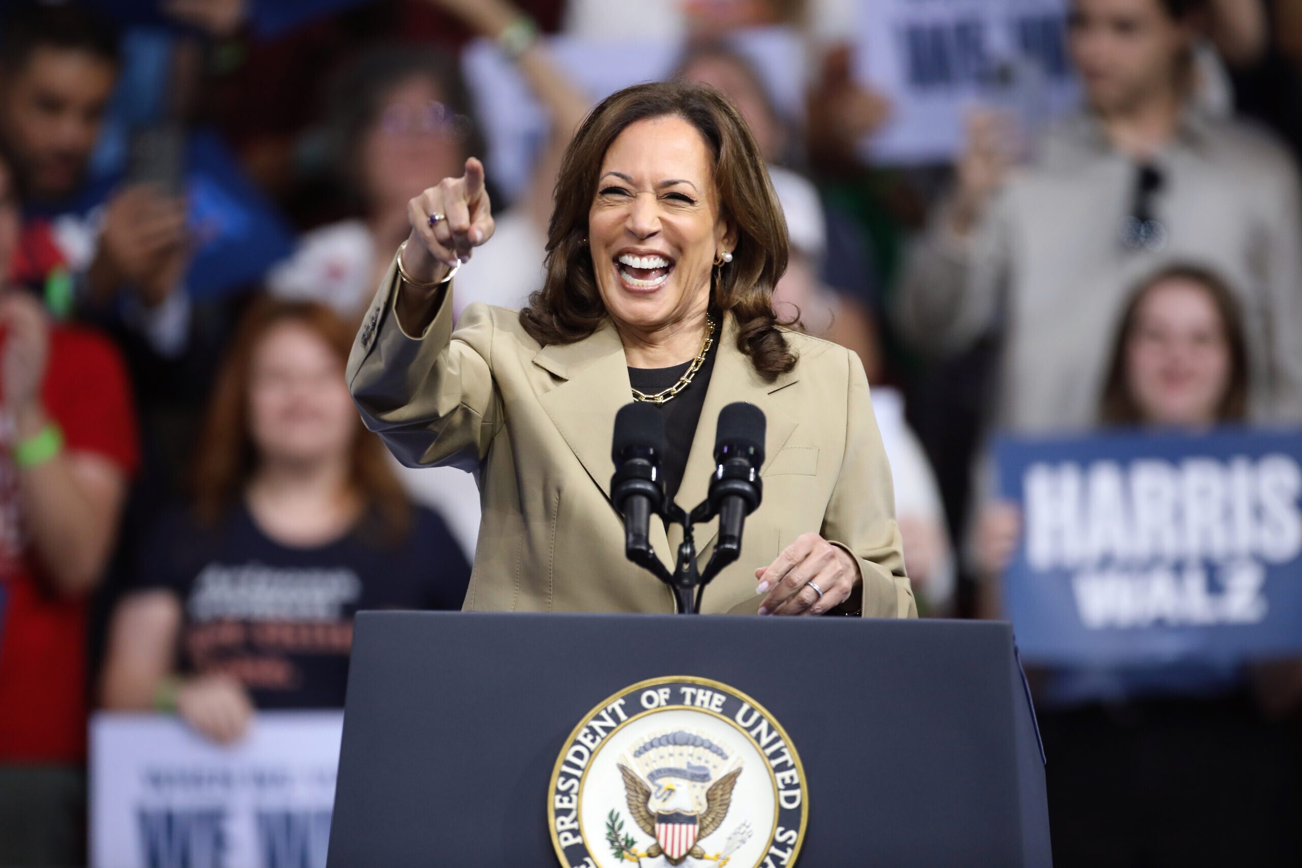 In first interview, Harris says she would continue US support for ...